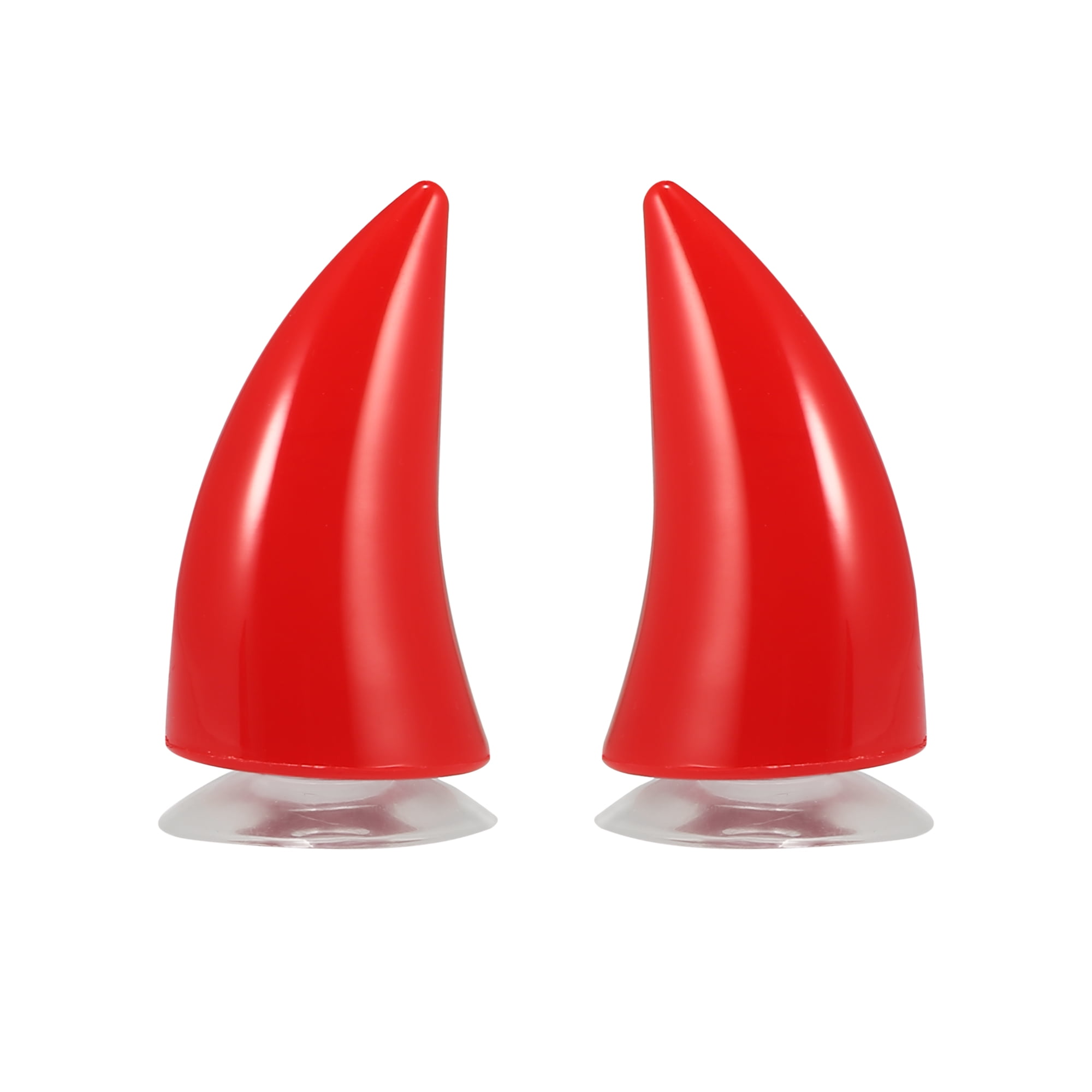 2pcs Bull Horn Style Roof Top Stickers Car Bumper Decoration Decals W ...