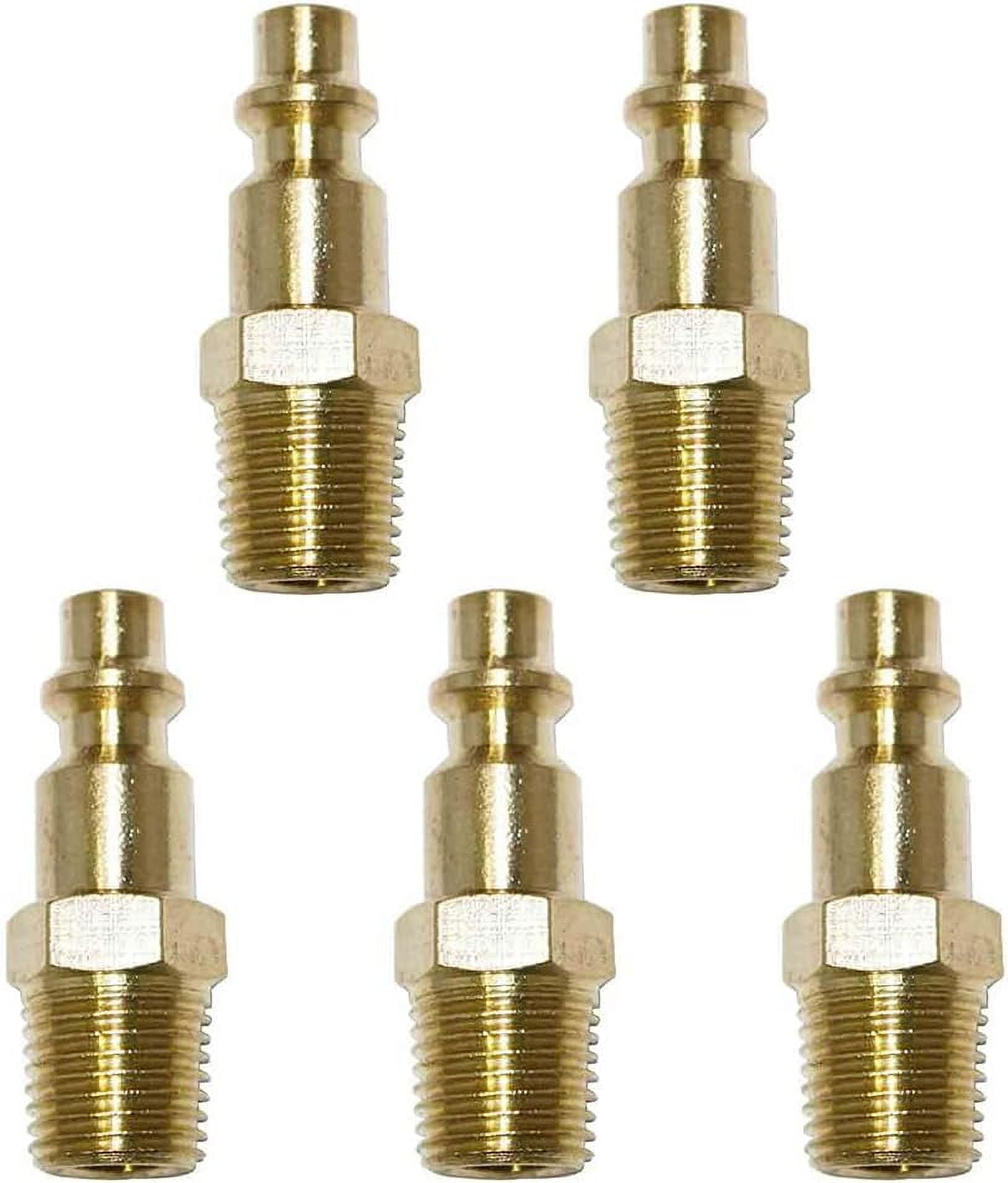 2pcs CPH441B 1/4 Inch Industrial Brass Coupler Plug x 1/4 Inch Male NPT-Pack of 5 - Walmart.com