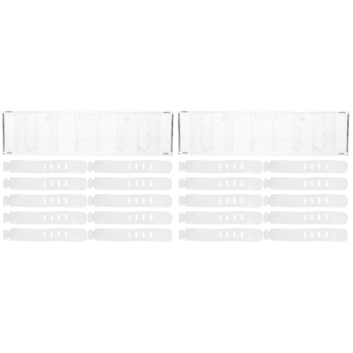 2pcs Cable Management Box Cord Organizer Case Cord Container with Cover ...