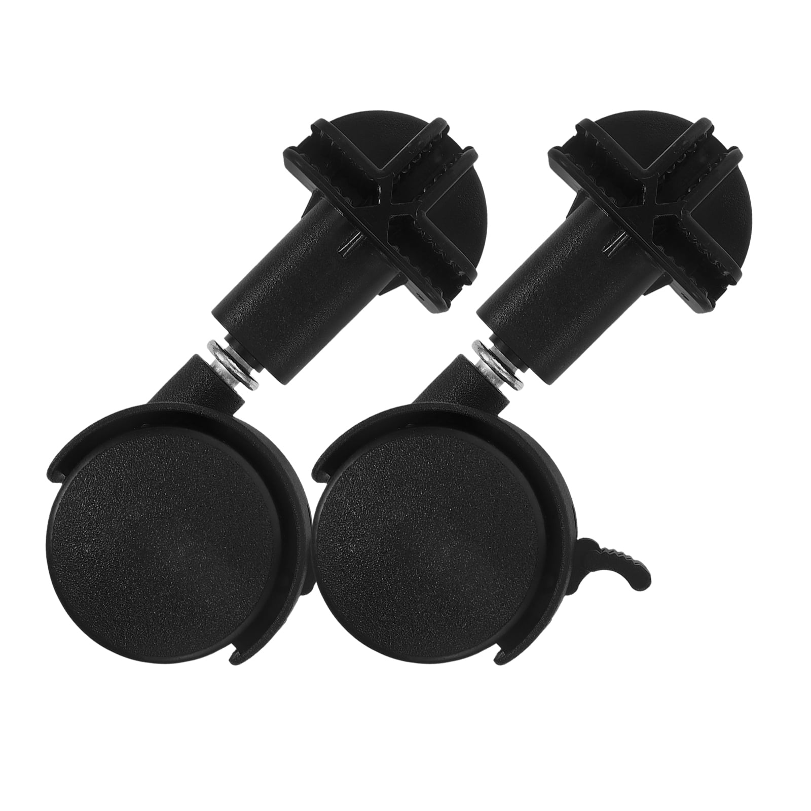 2pcs Pet Cage Casters Twin Wheels with Brake Replacement Furniture ...