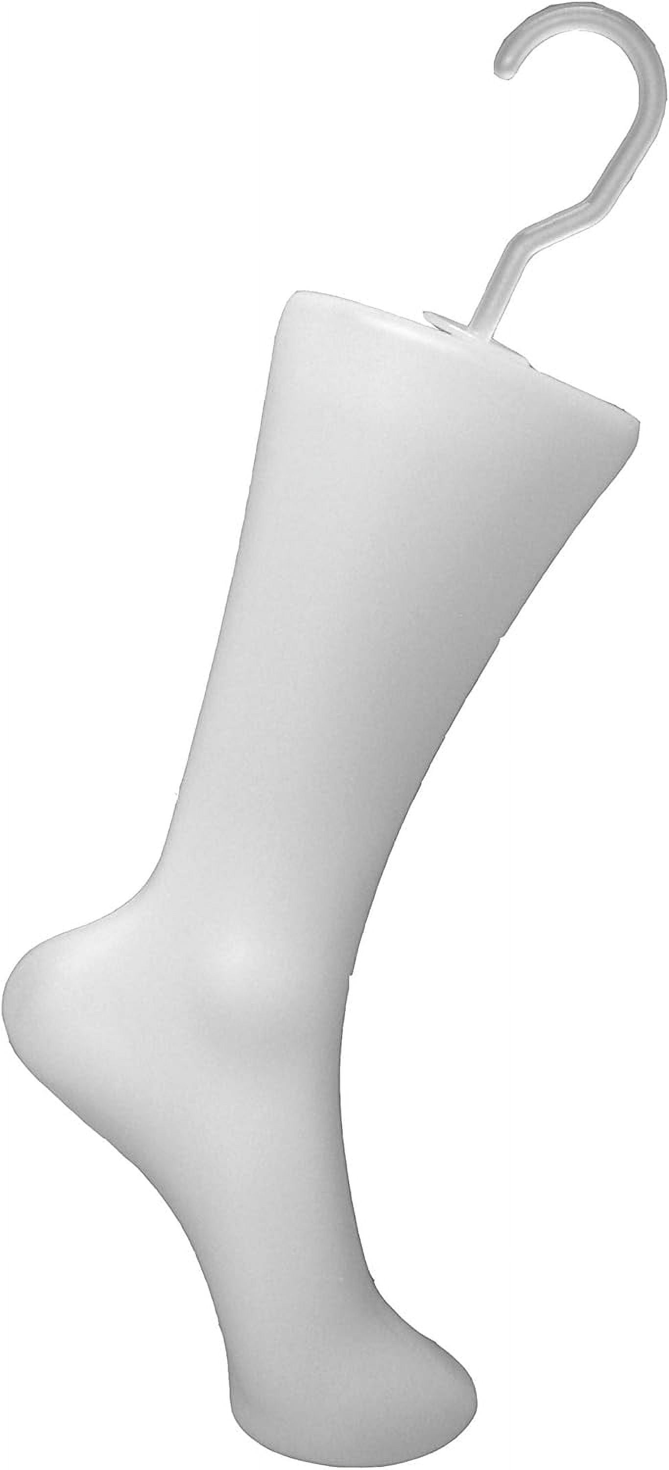 2pcs Calf High Freestanding Plastic Sock Leg Foot Display w/Optional ...