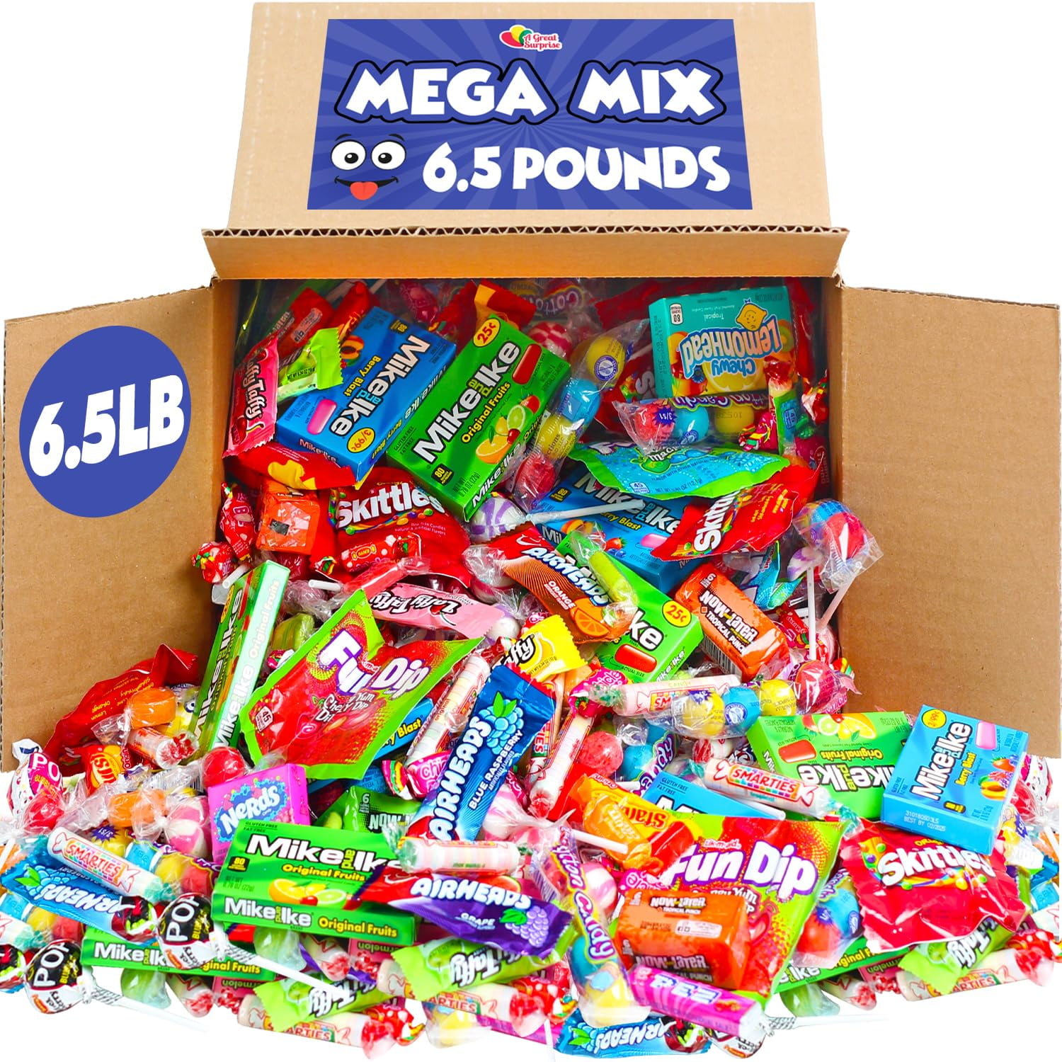 2pcs Candy Bulk - 6.5 Pounds - Candy Variety Pack - Individually ...