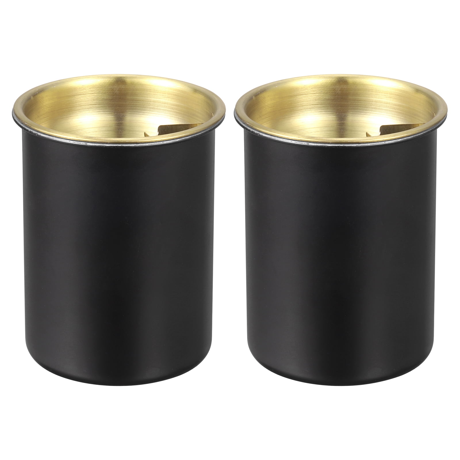 2pcs Car Ashtray Stainless Steel Smokeless Smell Windproof Portable ...