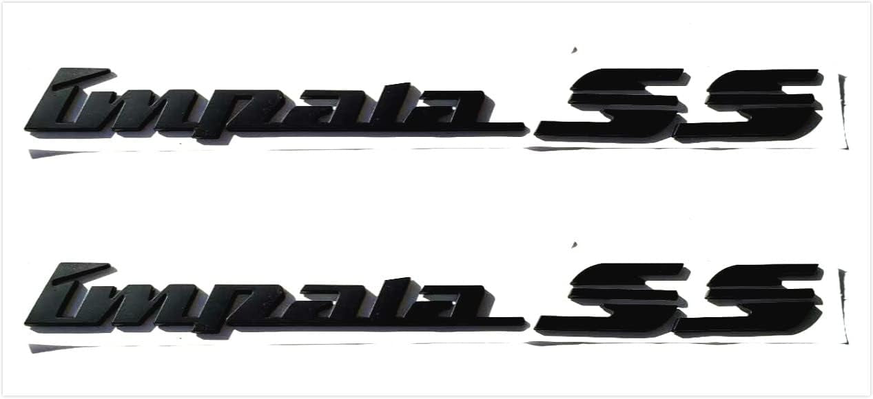 2pcs Car Auto Impala Car Emblem Stickers Decals Badge SS Name Plate for ...