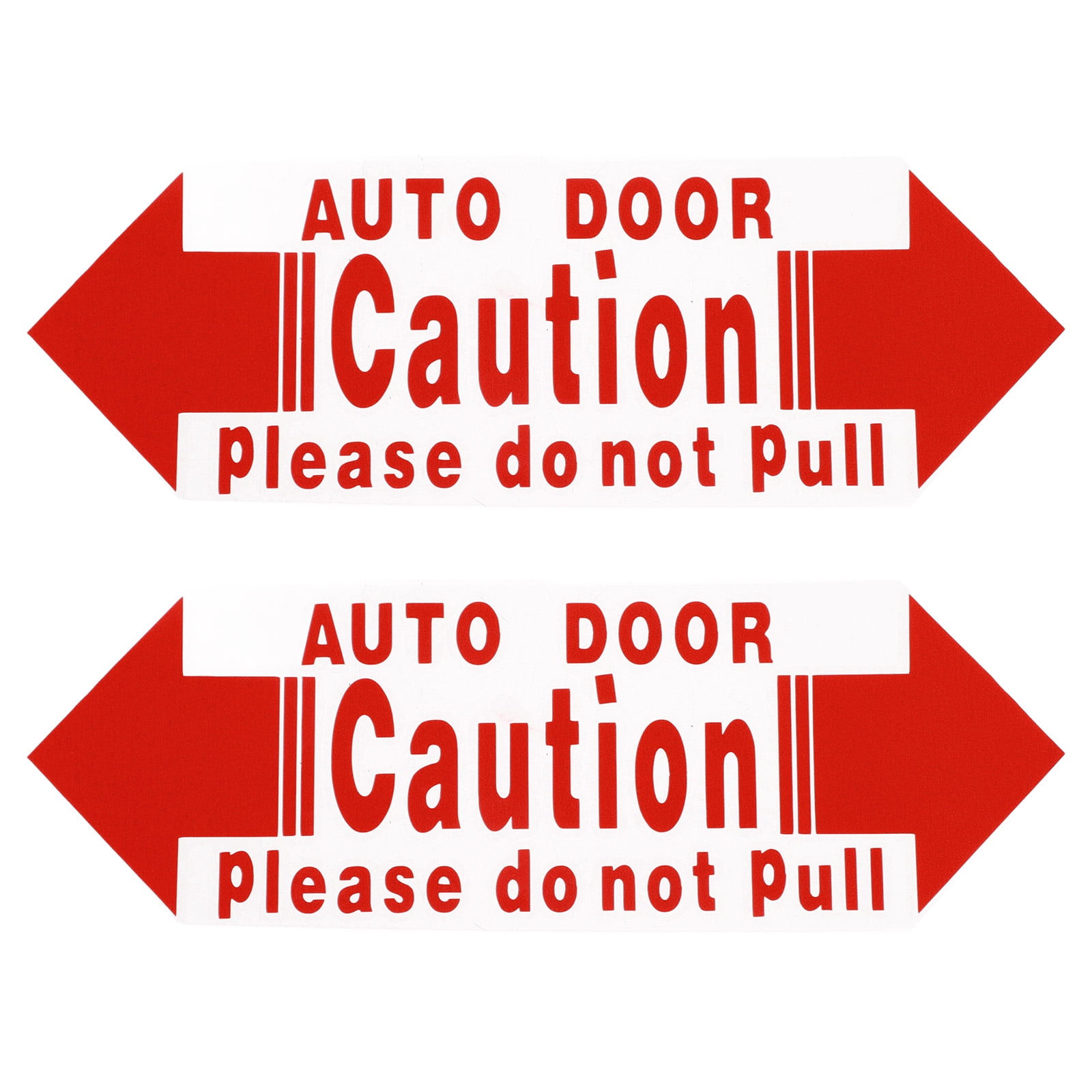 2pcs Car Door Stickers Auto Decals Automatic Door Warning Stickers Sign ...
