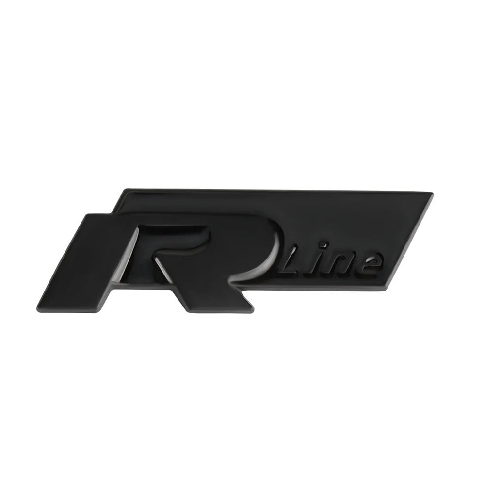 2pcs Car Front Rear Tail Trunk Bumper R R-line Emblem Decoration ...