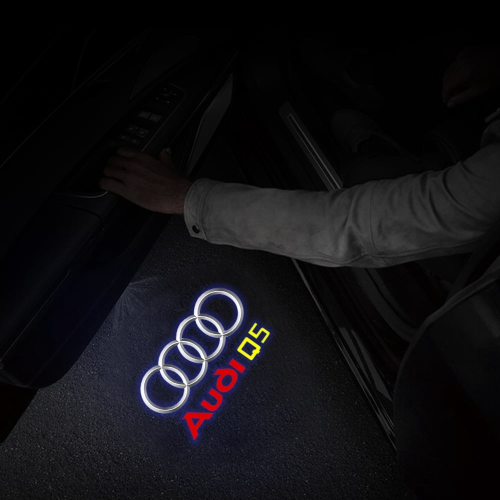2pcs Car HD Projector Lamp Car Door Wireless Welcome Light LED ...
