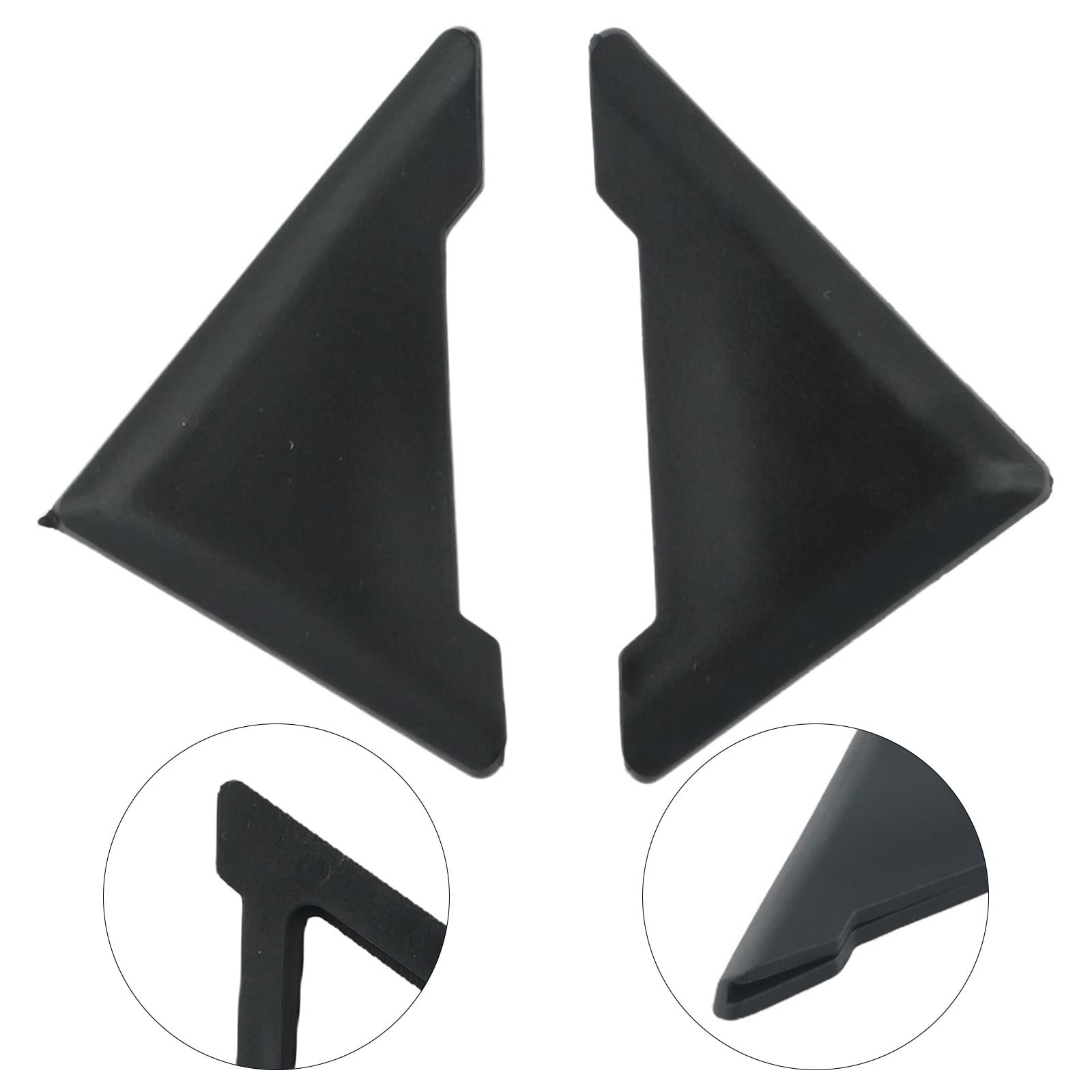 2pcs Car Out Door Corner Protector Black Bumper Guard Cover PVC Anti ...