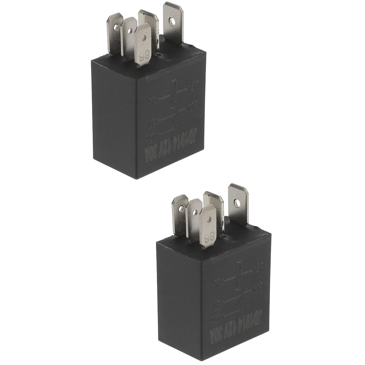 2pcs Car Relay 12V 30A Micro Relay 5 Pin Automotive Changeover Contacts ...