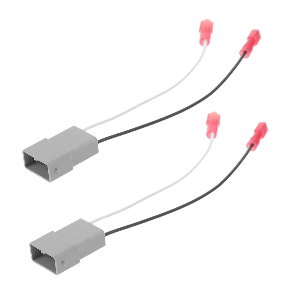 FONDOTIN 2Pcs Car Speaker Wire Harness Adapter Grey ABS Material for ...