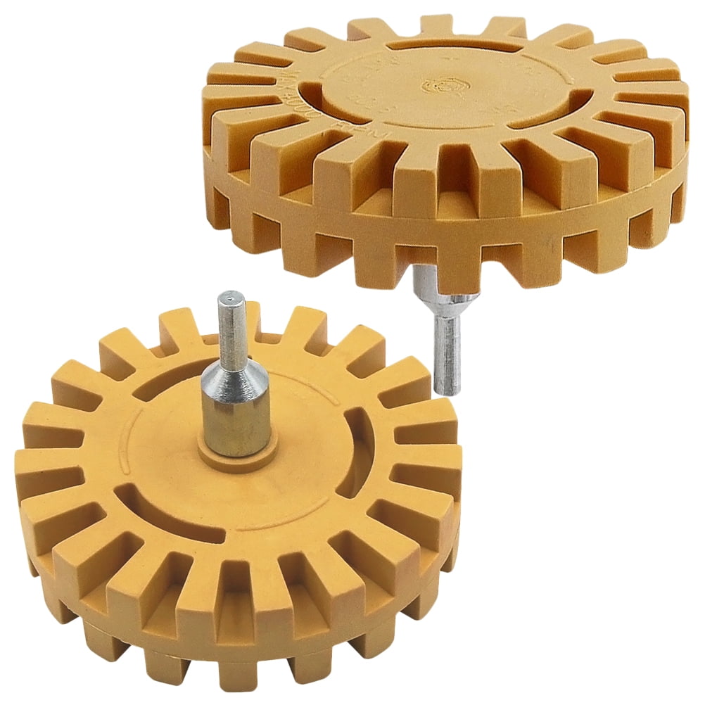 2pcs Car Sticker Remover Decal Remover Eraser Wheel Auto Detailing ...