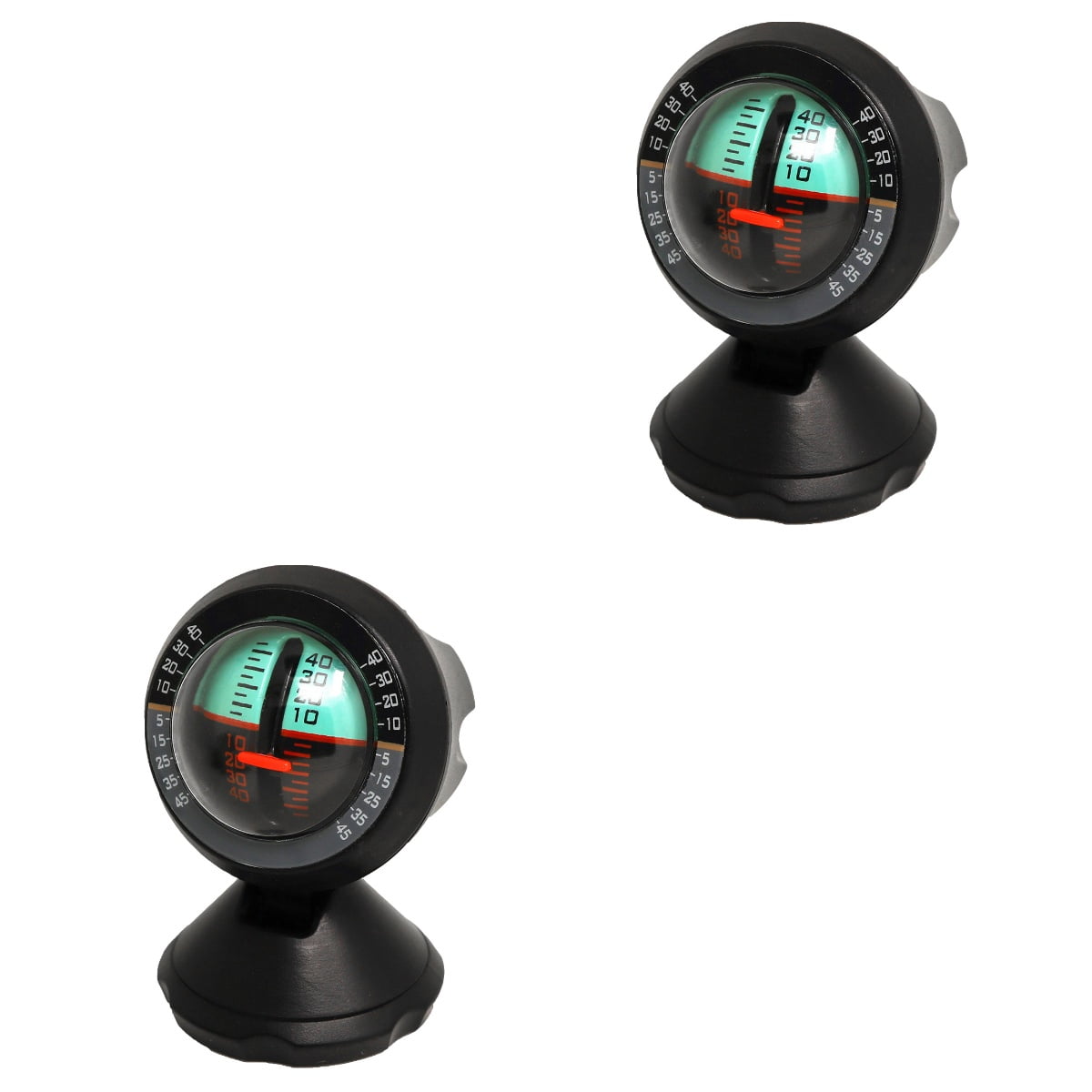 2pcs Car Tilt Gauge Indicator Gradient Angle Slope Level Meter ...