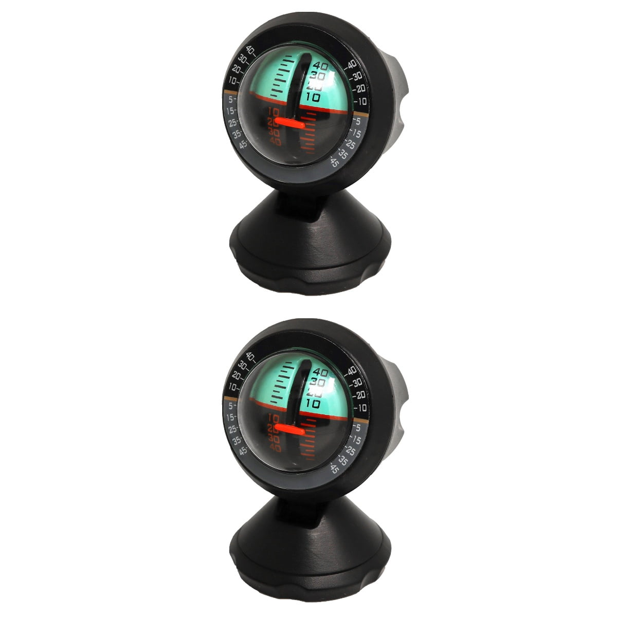 2pcs Car Tilt Gauge Indicator Gradient Angle Slope Level Meter ...