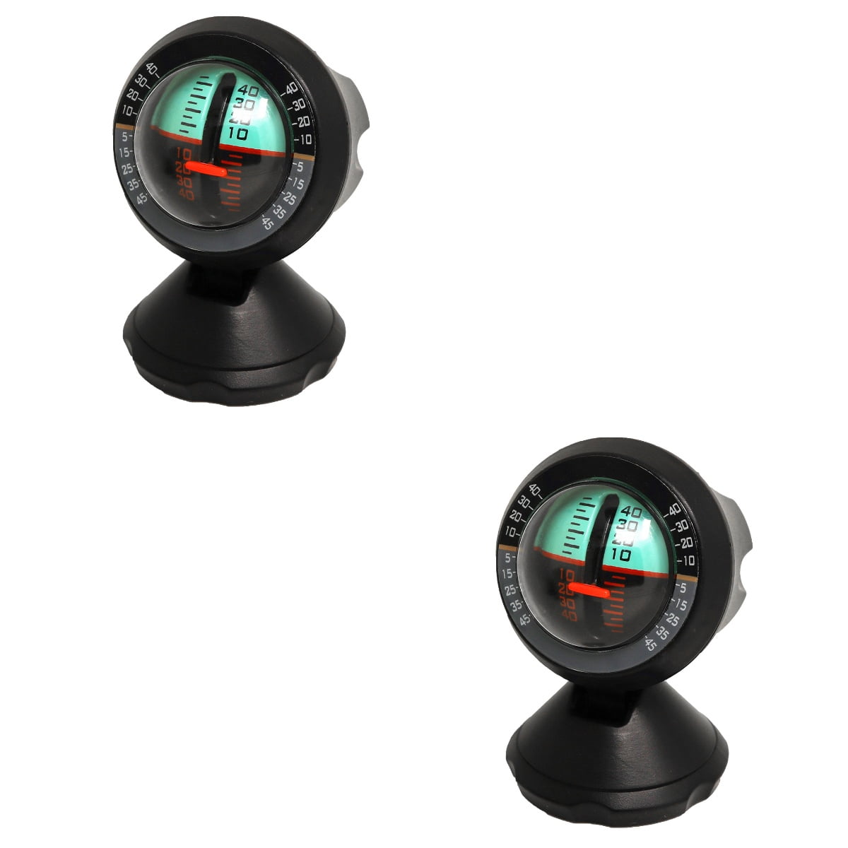 2pcs Car Tilt Gauge Indicator Gradient Angle Slope Level Meter ...