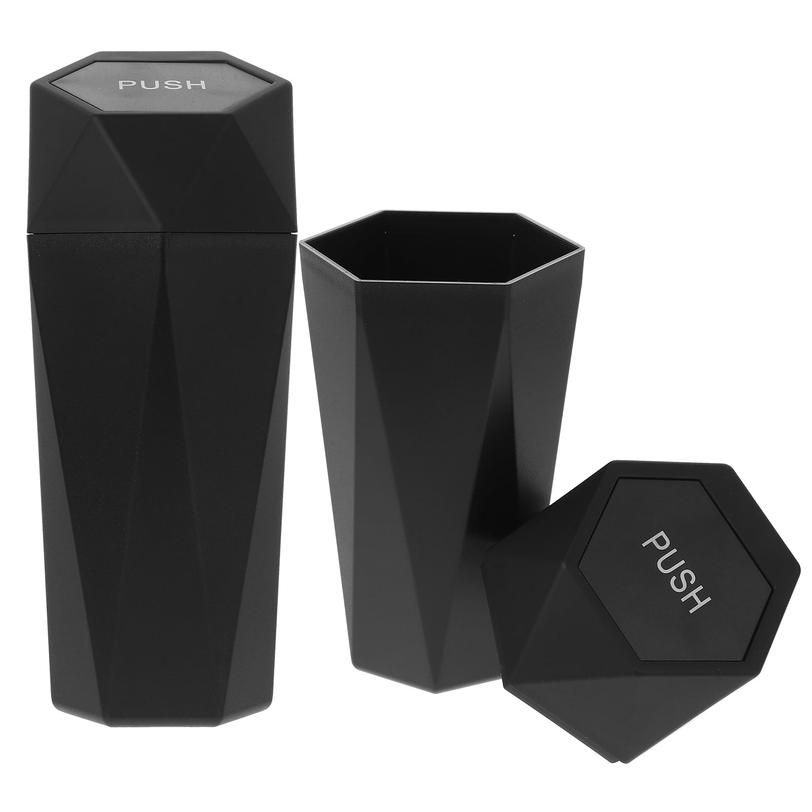 2pcs Car Trash Bin Automotive Trash Can Cup Holder Vehicle Waste Holder ...