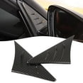 2pcs Carbon Fiber ABS Anti-wind Buffeting Deflector ABS Plastic ...