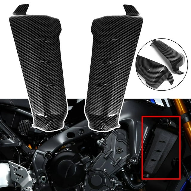 2pcs Carbon Fiber Front Radiator Cover Fairing For MT-09 SP 2021-2024 ...