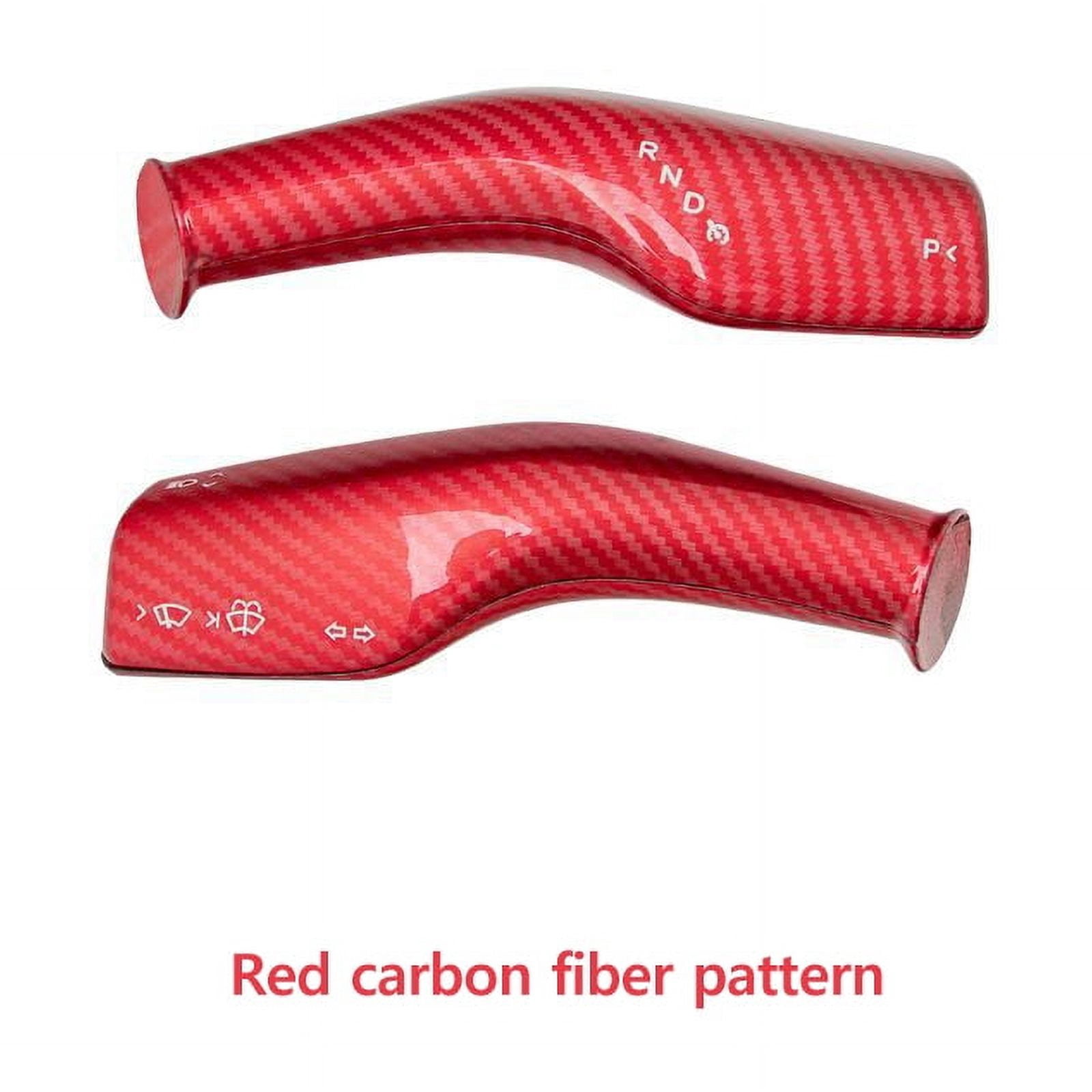 2pcs Carbon Fiber Steering Wheel Column Cover for Tesla Model 3 Model Y ...