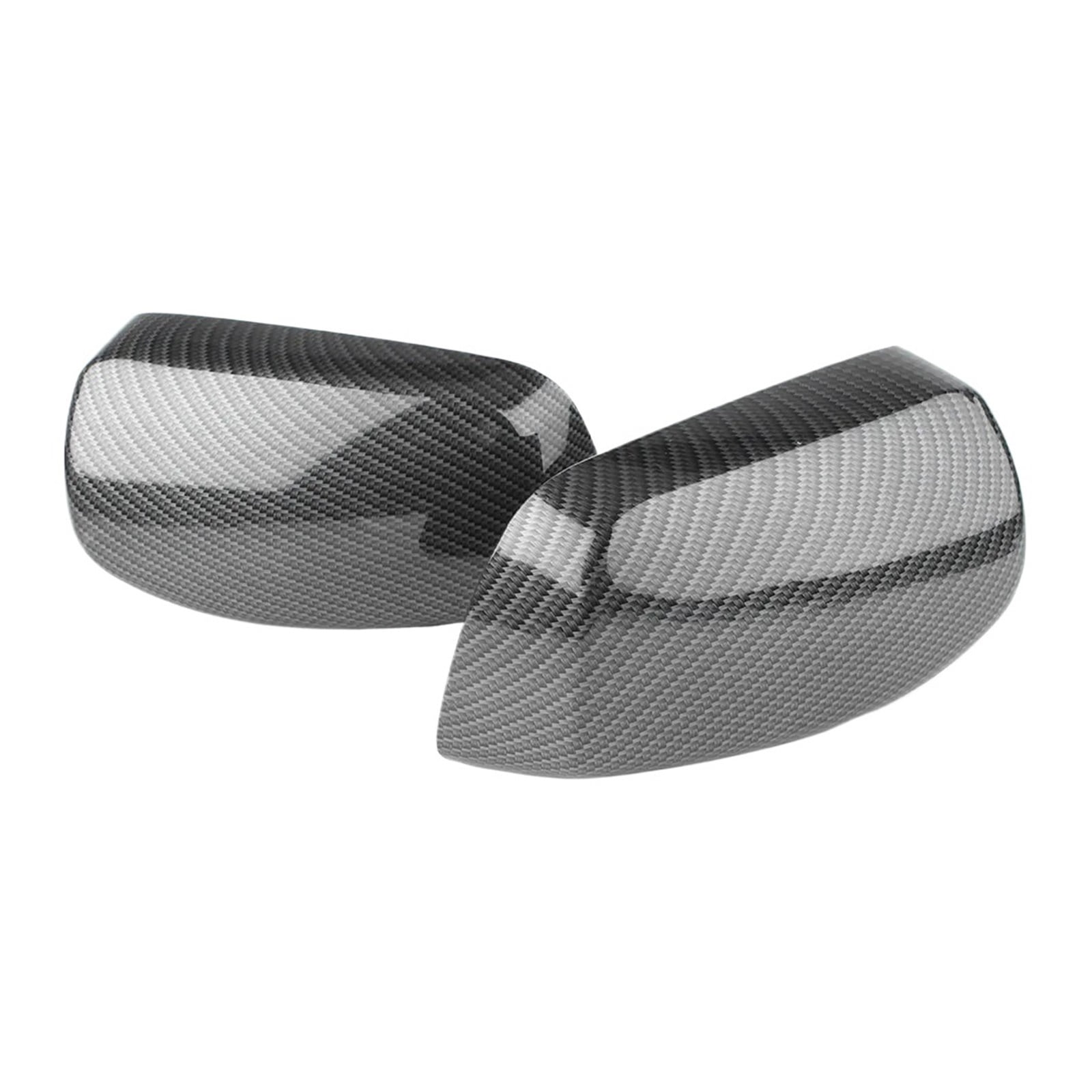 2pcs Carbon Fiber Style Auto Car Exterior Rear View Side Mirror Cover ...