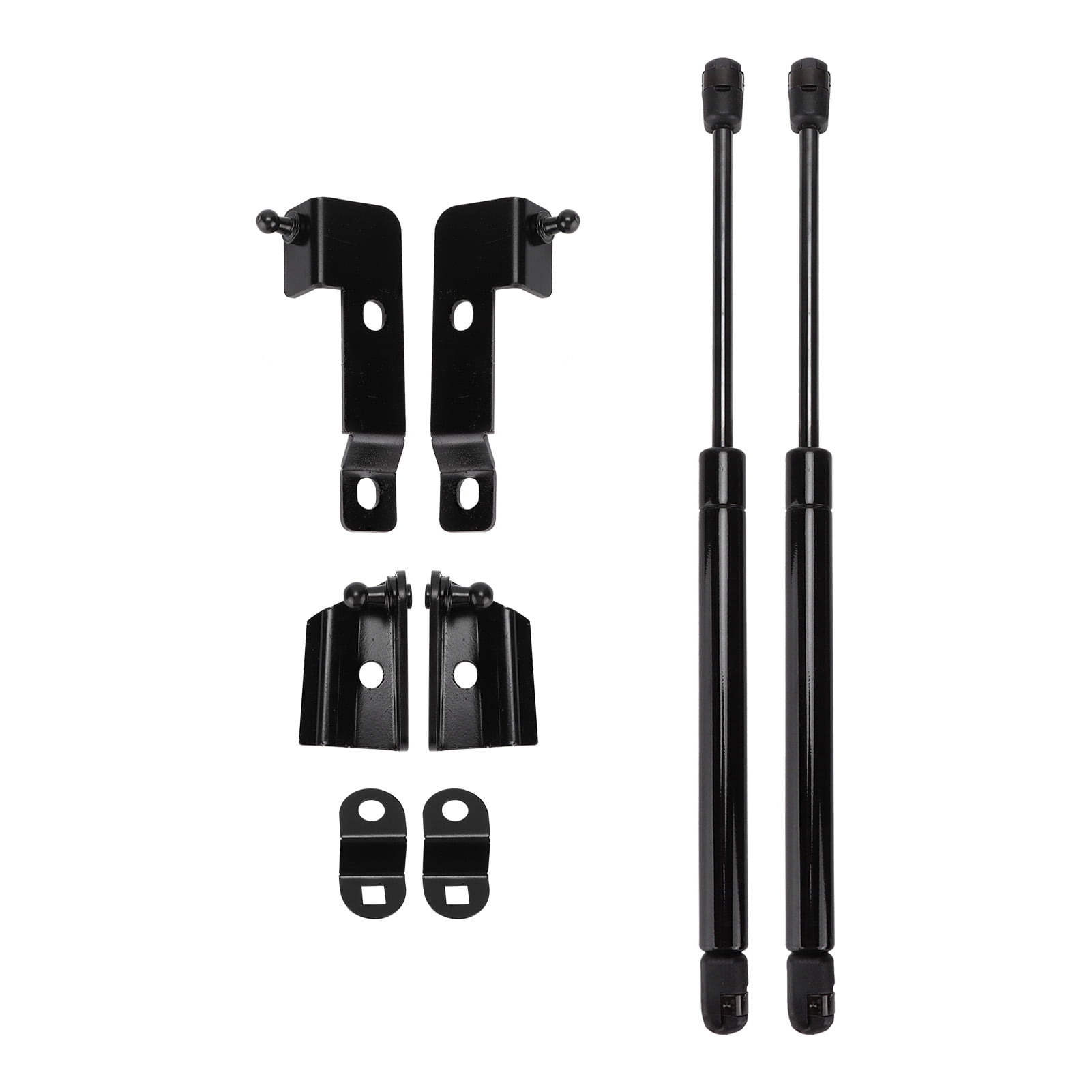 2pcs Carbon Steel Engine Hood Gas Spring Strut Support Rod Replacement ...