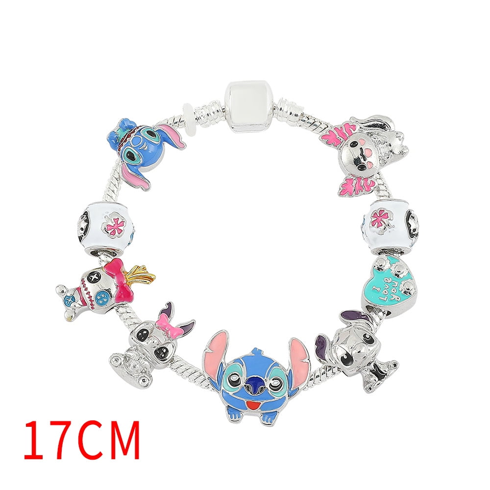 2pcs Cartoon Anime Stitch Star Baby Panjiadora DIY Beaded Bracelet ...