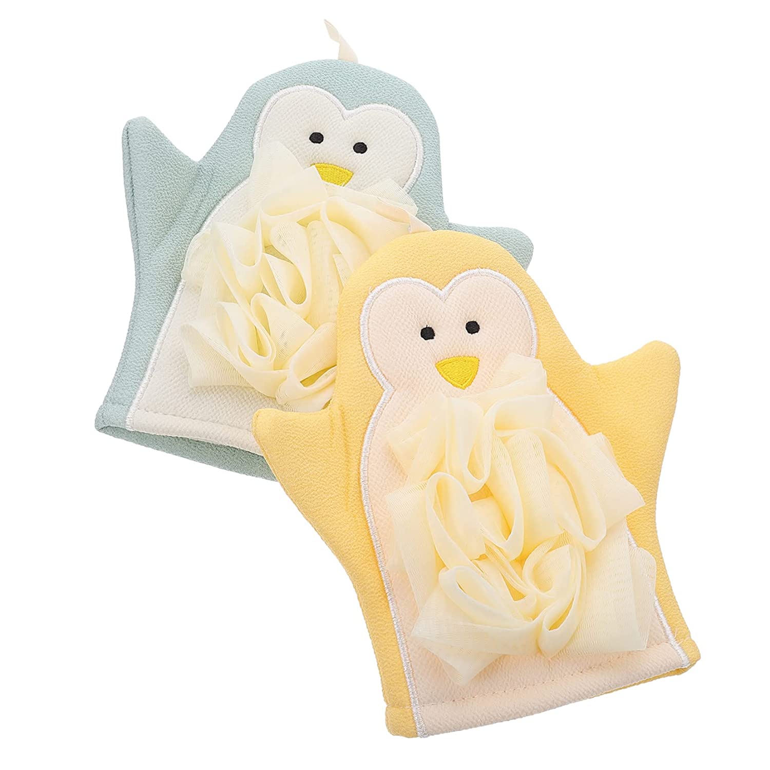 2pcs Cartoon Bath Gloves Body Scrub Mitt Body Scrubs Children's Mittens ...