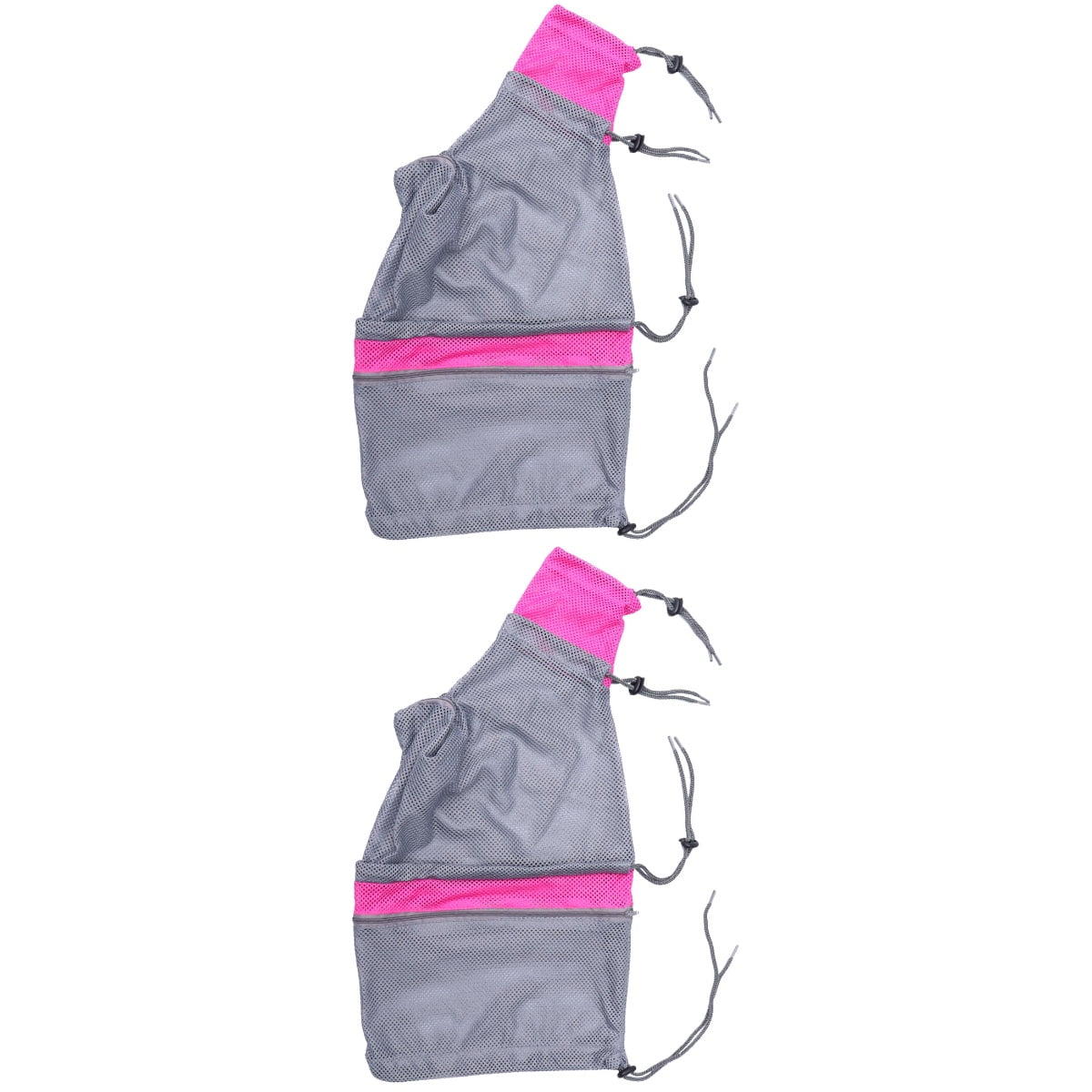 2pcs Cat Grooming Bag Cat Restraint Adjustable Bag Washing Shower Mesh ...