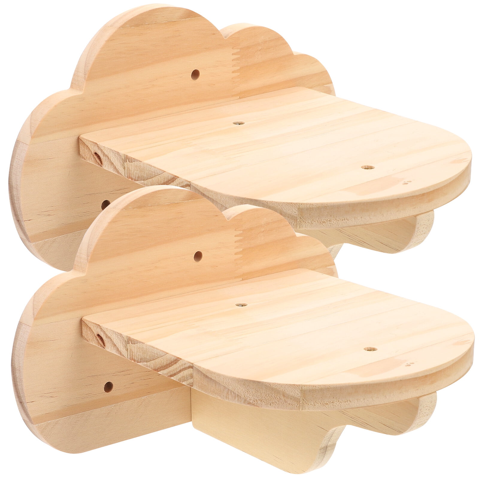 2pcs Cat Wall Steps Wood Cat Shelves Wall Mounted Cat Climbing Shelves ...