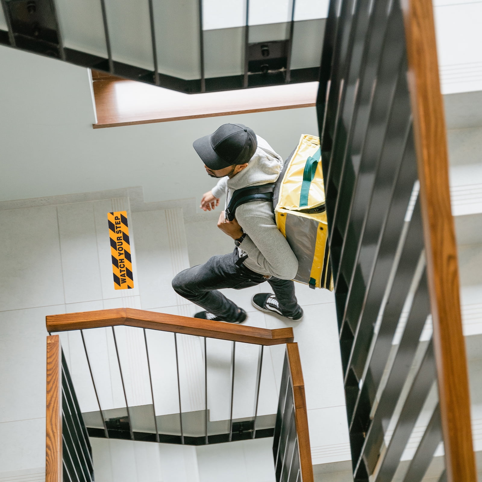 2pcs Caution Floor Sign Caution Stickers Safety Watch Your Step ...