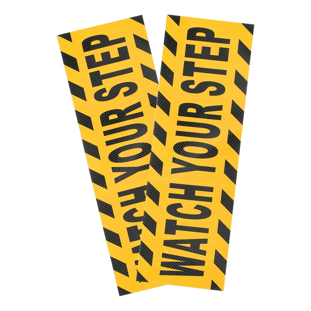 2pcs Caution Watch Your Step Decals Non Slip Safety Tape for Stairs and ...