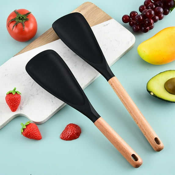 2pcs Cedar and Ash Spoonula Multifunction Spatula Cooking Spoon, Heat ...