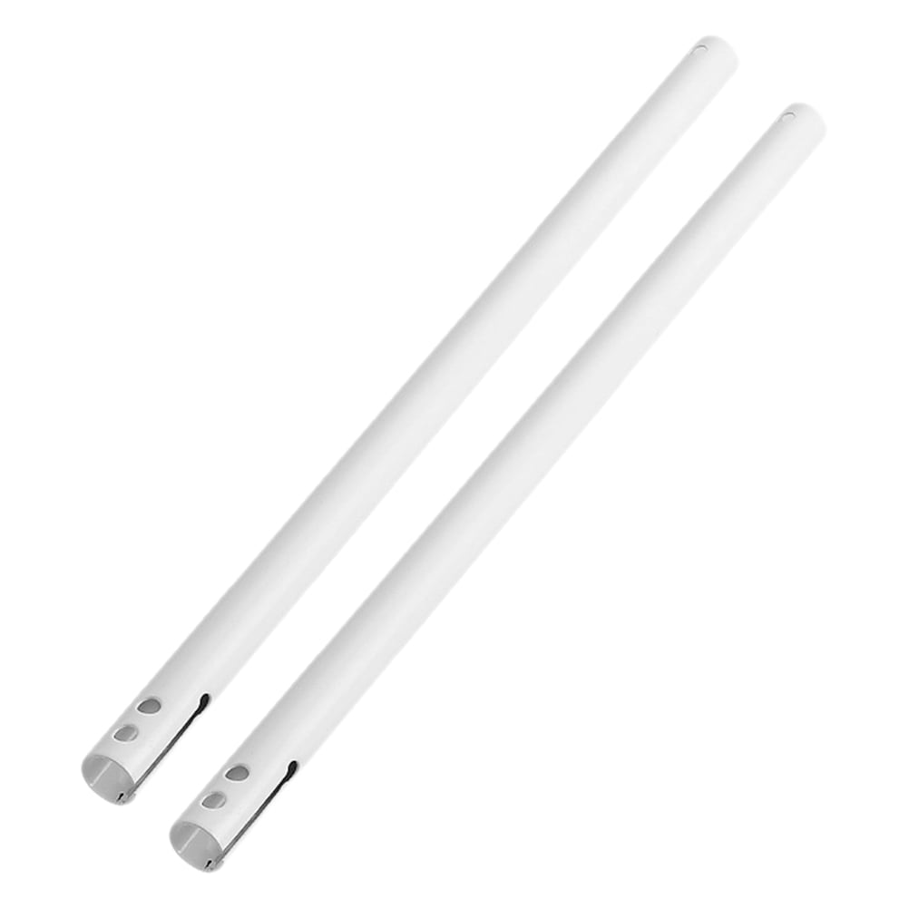 FONDOTIN 2Pcs Durable White Ceiling Fan Extension Rods with Sleek ...