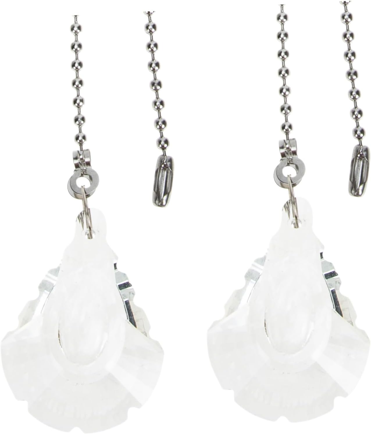 2pcs Ceiling Fan Light Chain Crystal Chandelier Decora Switch ...