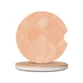 2pcs Ceramic Car Coasters Standard Size With Cork Base And Removal ...