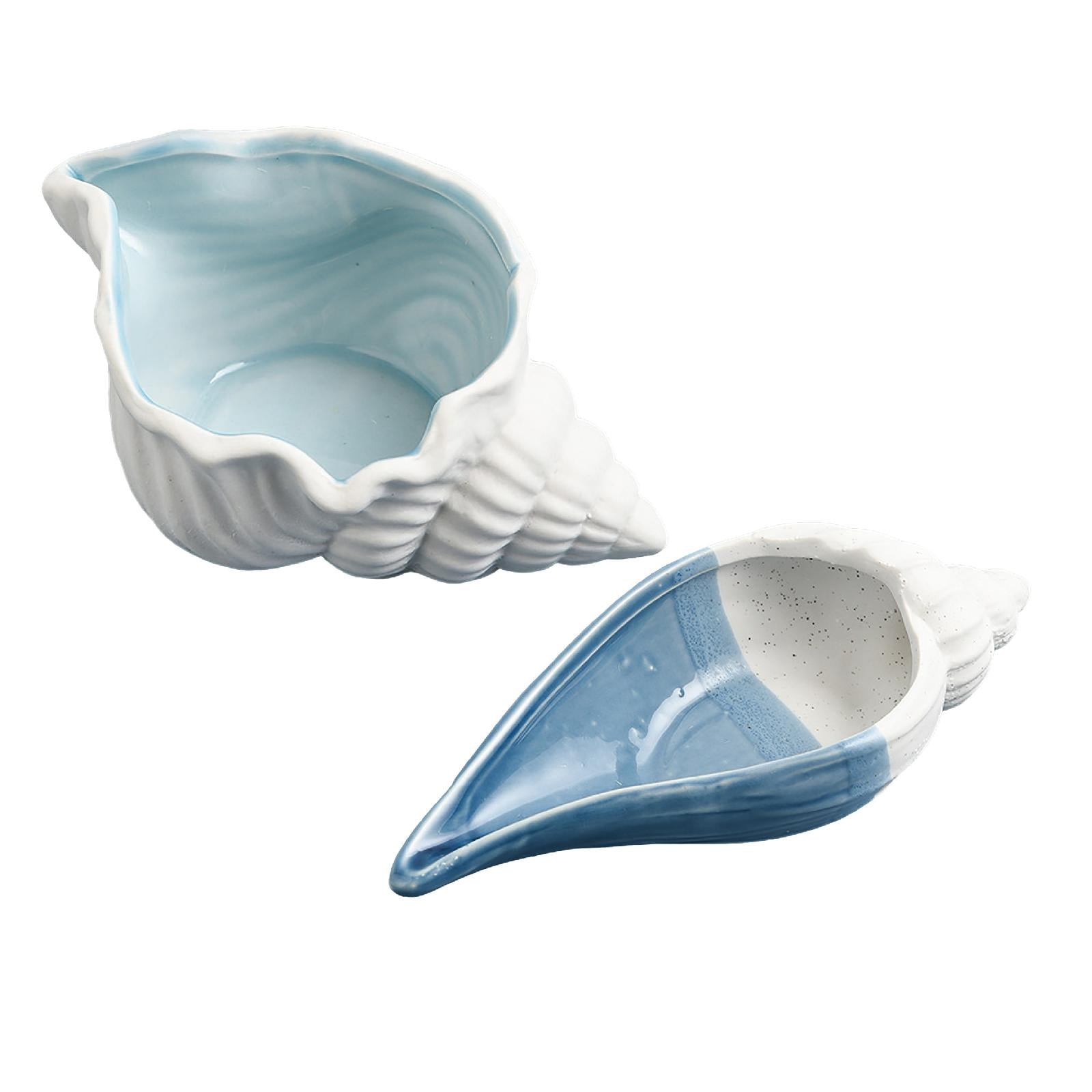 2pcs Ceramic Jewelry Dish Tray Decorative Trinket Dish Ear Ring Holder ...