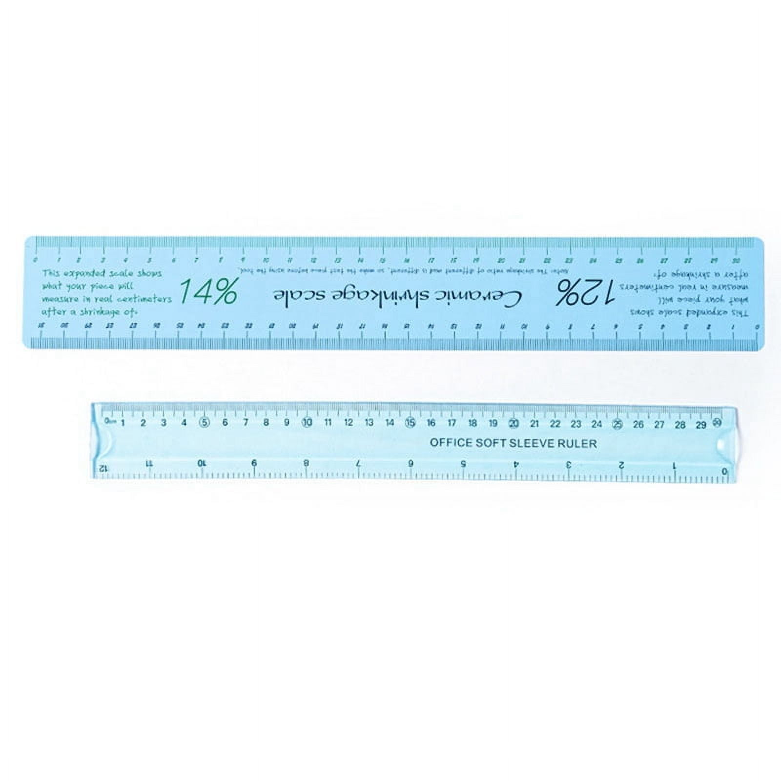 2pcs Ceramic Shrinkage Scale Set Plastic Soft Ruler DIY Ceramic Shaping ...