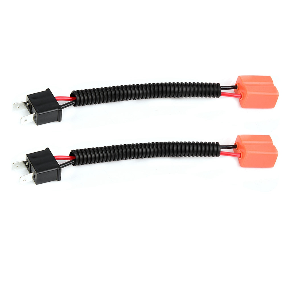 2pcs Ceramic Socket Plug Connector Wiring for H7 Light Harness Adapter ...