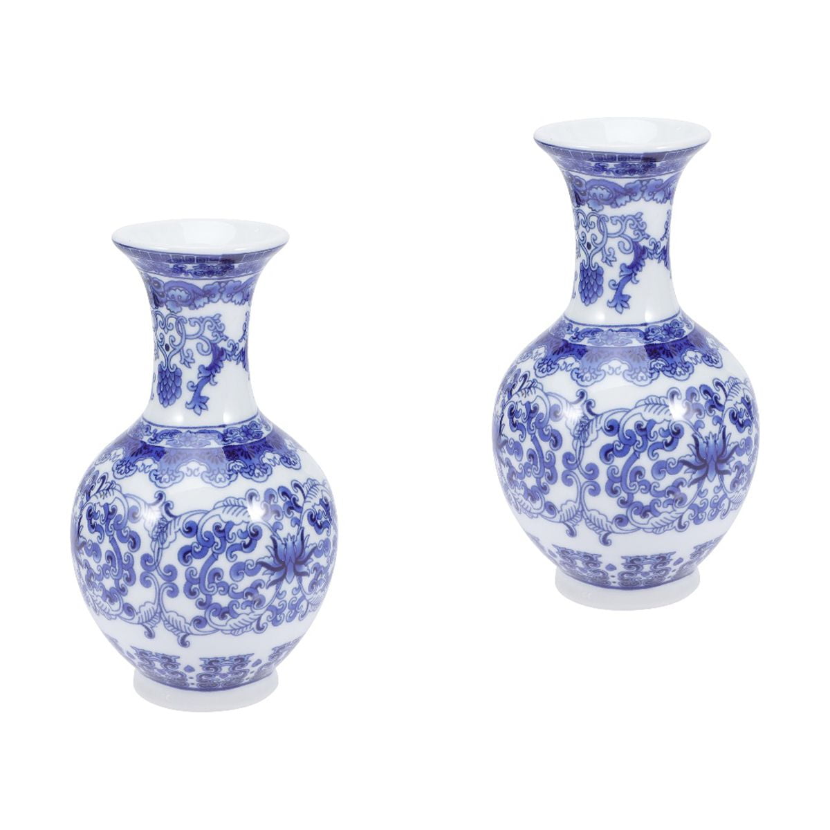 2pcs Ceramic Vase Ornament Flower Arrangement Container Decorative ...