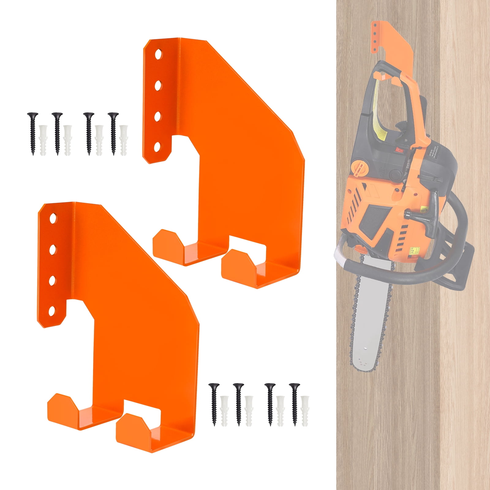 2pcs Chainsaw Holders, TSV Heavy-Duty Chainsaw Hanger, Chainsaw Wall ...