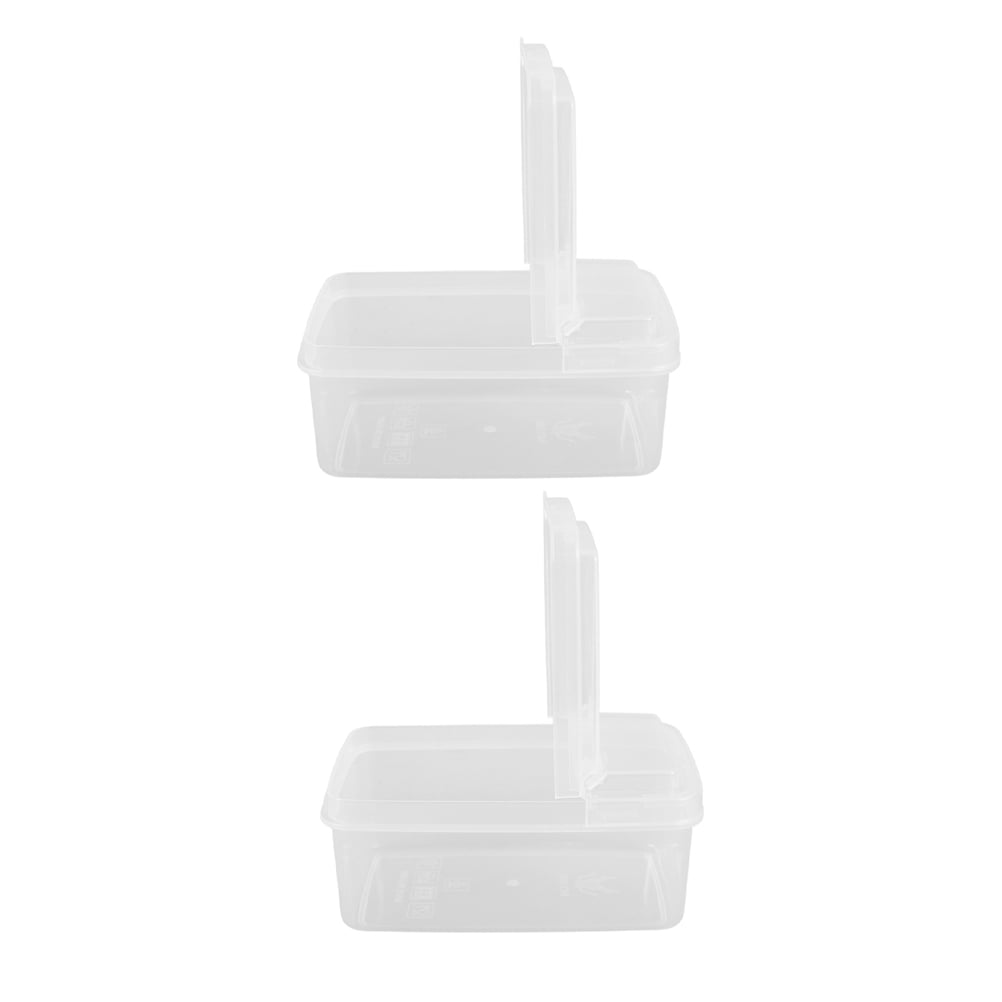 2pcs Cheese Containers For Fridge Clear Cheese Slice Storage Box With ...
