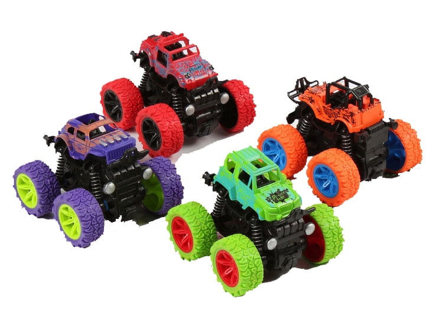 2pcs Children 4WD Protection Plastic Off-road Inertial Stunt SUV Model ...
