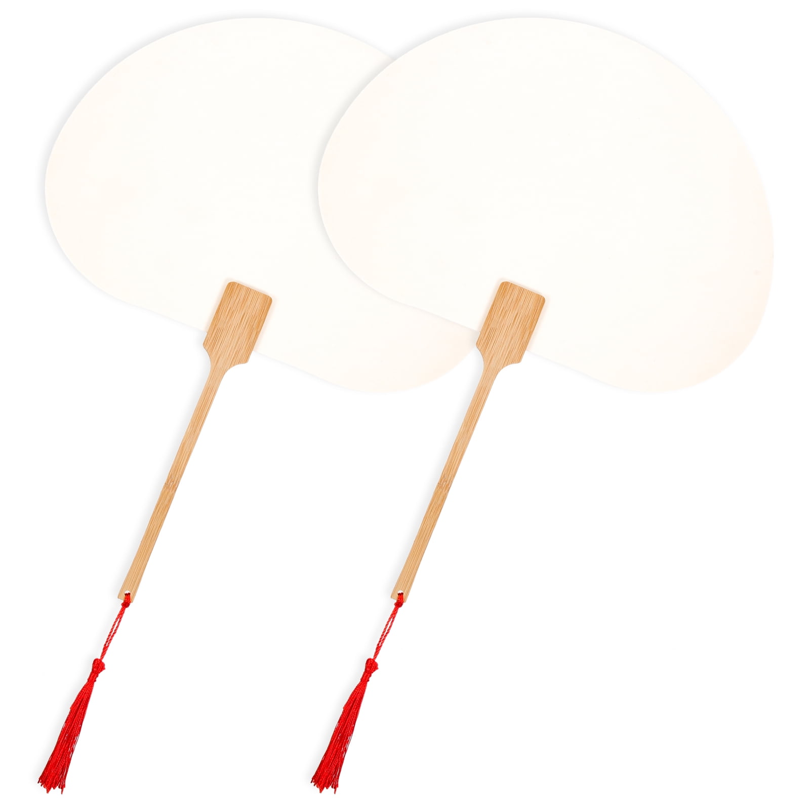 2pcs Children Graffiti Fan Kids Blank Painting Fans DIY Drawing Fan ...