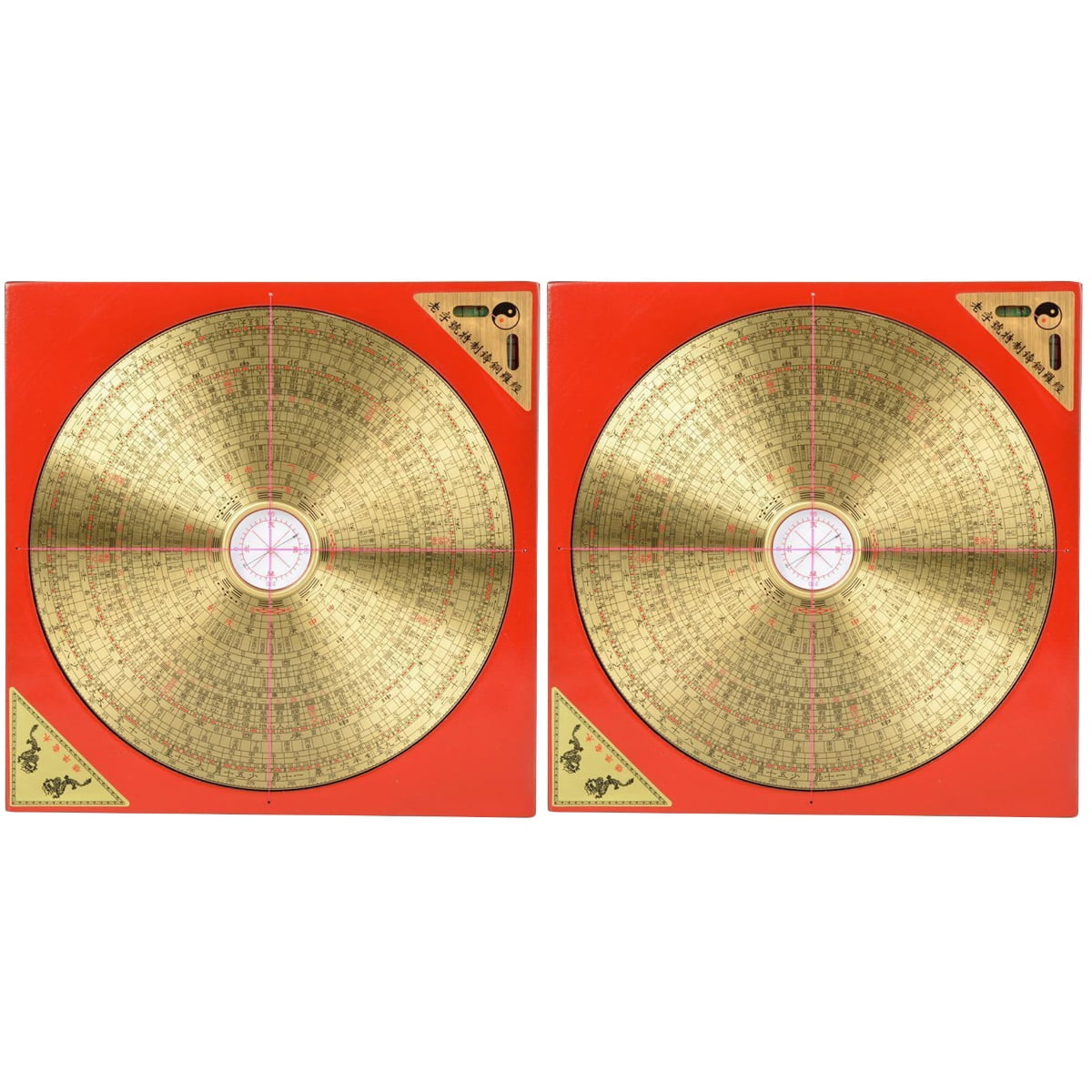 2pcs Chinese Ancient Compass Taoist Metal Compass Portable Traditional ...