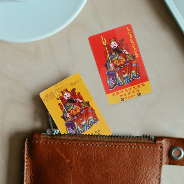 2pcs Chinese New Year 2025 Tai Sui Card Chinese Snake Year Taisui Card ...