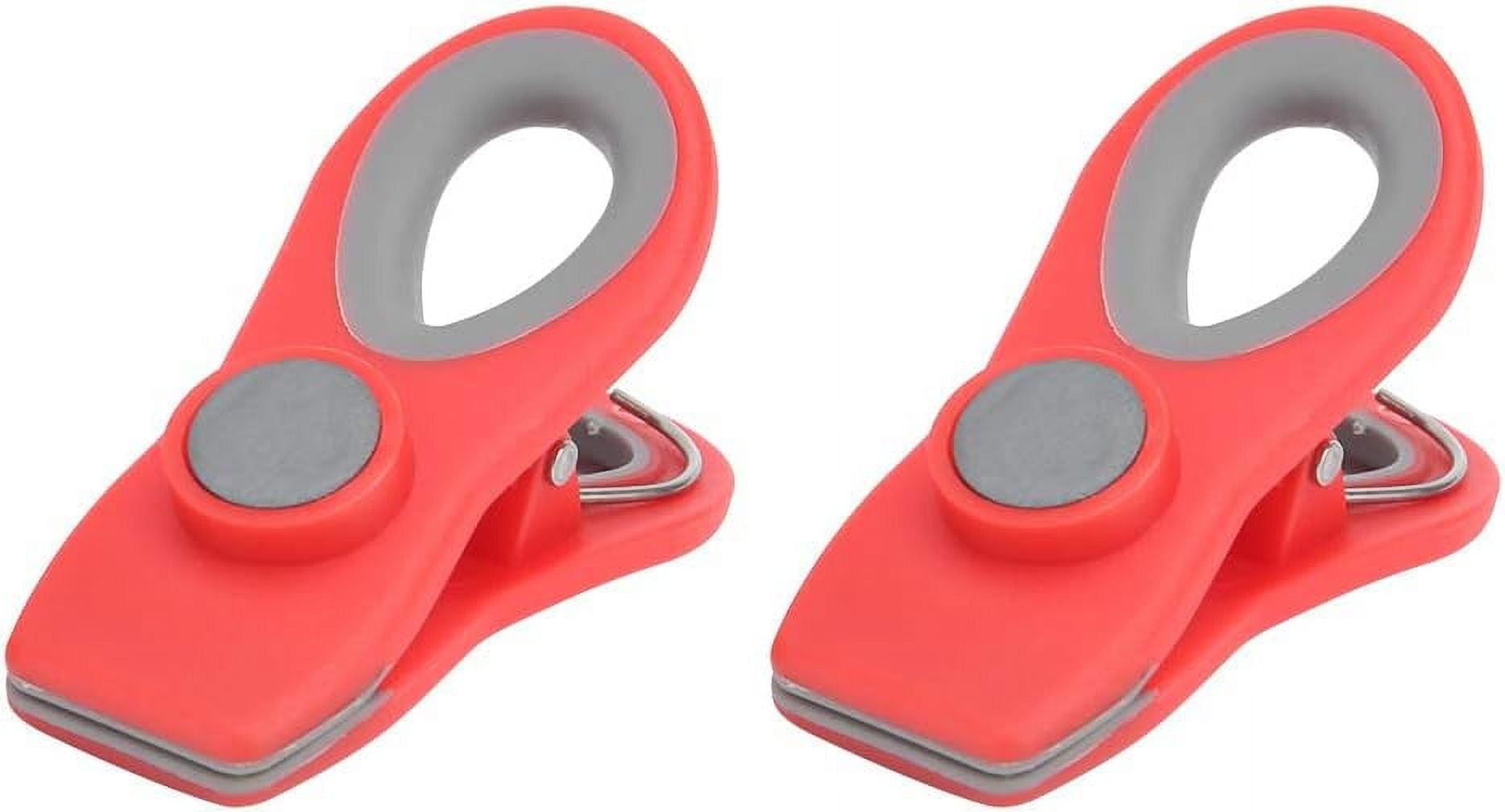 2pcs Chip Clips, Mini Portable Bag Clips Food Sealing Magnetic Clips ...