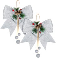 Wrapables Large 5 inch Christmas Pull Bows, Ribbon Bows for Gift Wrapping, Xmas Decorations ...