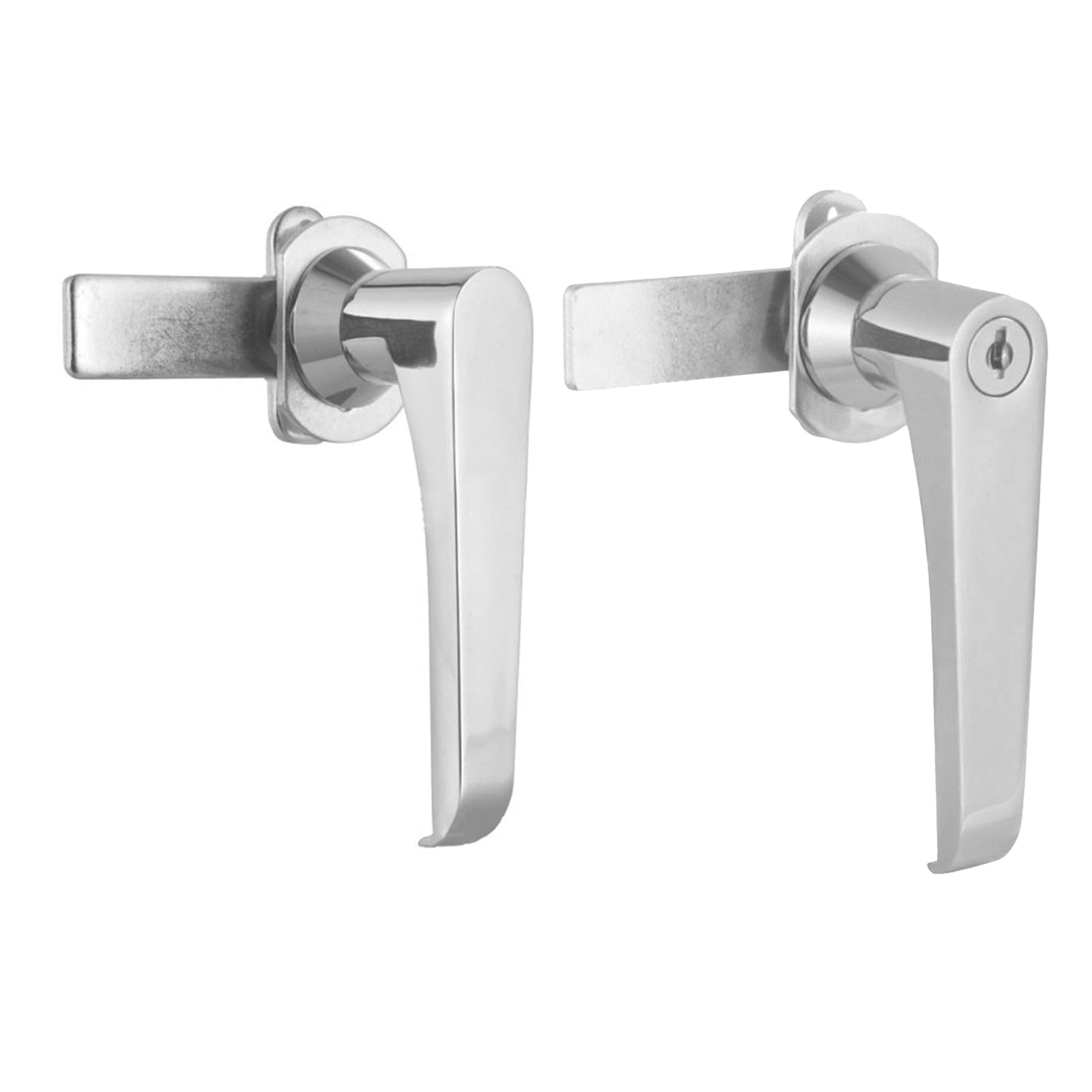 2pcs Chrome Zinc Alloy Handle Cabinet Locks Distribution Box Cabinet ...