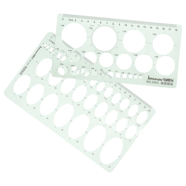 2pcs Circle Stencil Templates Drawing Mold Reusable Craft Template For ...