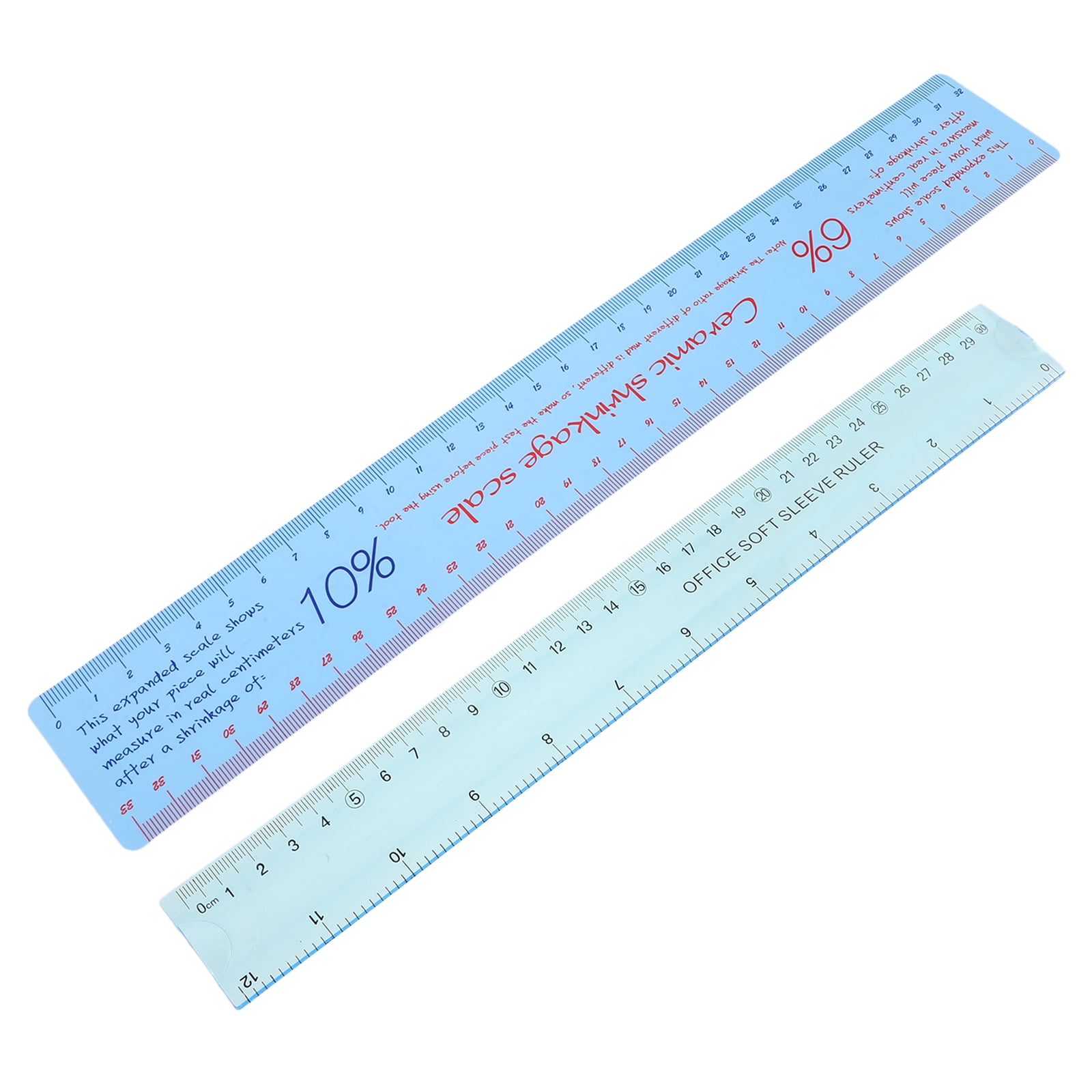 TABLZONE Measurement Clay Ruler Plastic Soft Ruler Sky-blue Drawing ...
