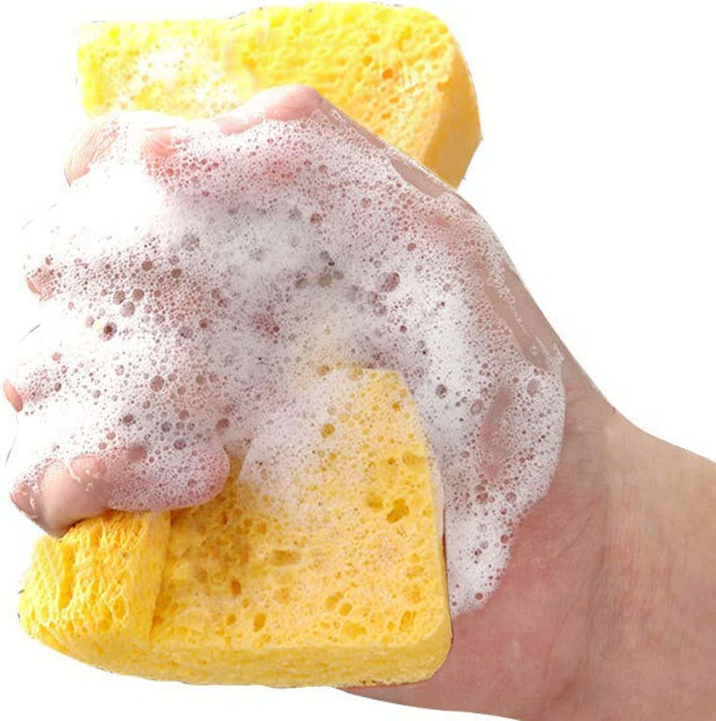 2pcs Cleaning Scrub Sponges Kitchen Sponge Cellulose Dishwashing Sponge ...